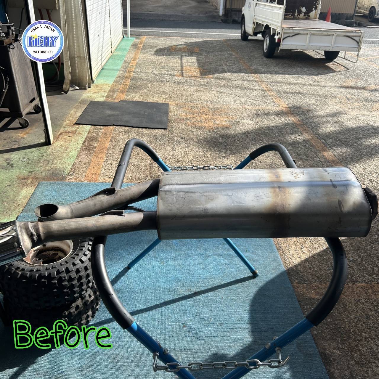 メルセデスベンツ g550 g63マフラー流用② | HICKY WELDING(ヒッキー溶接)